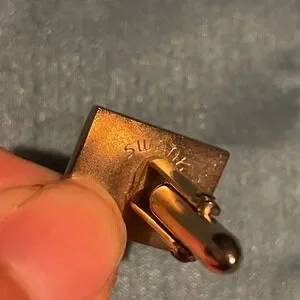 SWANK | Accessories | Swank Vintage Cufflinks Gold Tone Rectangle ...